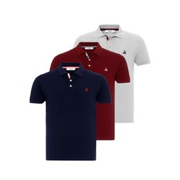 By Diess Collection Shirt Herren Gr&ouml;&szlig;e S navy / graumeliert / bordeaux