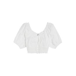 Bershka Bluse Damen Gr&ouml;&szlig;e S wei&szlig;
