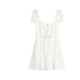 Bershka Kleid Damen Gr&ouml;&szlig;e 34 wei&szlig;