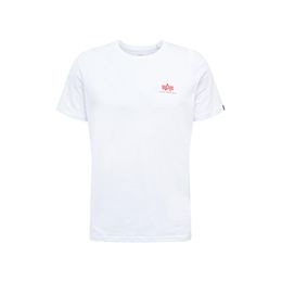 Alpha Industries Shirt male size XL bright red / Black / White