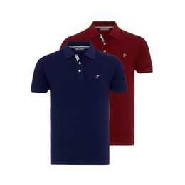 Jacey Quinn Shirt Herren Gr&ouml;&szlig;e XL navy / bordeaux / wei&szlig;