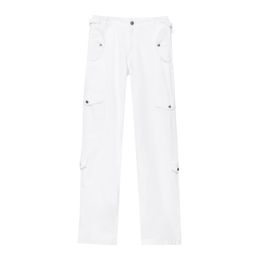 Pull&Bear Pull&bear Hose Damen Gr&ouml;&szlig;e 44 wei&szlig;
