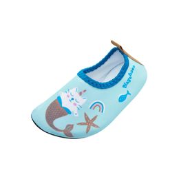Playshoes Badeschuh M&auml;dchen Gr&ouml;&szlig;e 30/31 t&uuml;rkis / azur / braun / wei&szlig;