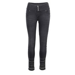 Koroshi Jeans Damen Gr&ouml;&szlig;e 34 dunkelgrau