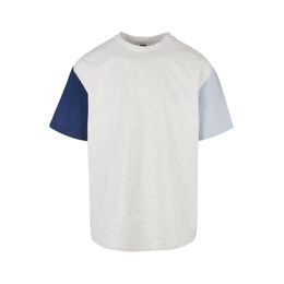 Urban Classics Shirt male size S Light blue / Dark blue / mottled grey