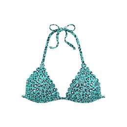 Lascana Bikinitop Damen Gr&ouml;&szlig;e 75 marine / mint / rosa