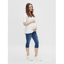 MAMALICIOUS Umstand Jeans 'SARNIA' Damen Gr&ouml;&szlig;e 33 blue denim / hellgrau