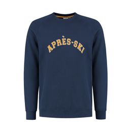 Shiwi Sweatshirt 'Aapres Ski' Damen Gr&ouml;&szlig;e XXXL navy / gelb / wei&szlig;