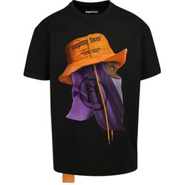 Forgotten Faces T-Shirt 'Head Gear' Herren Gr&ouml;&szlig;e XXL lila / orange / schwarz / wei&szlig;