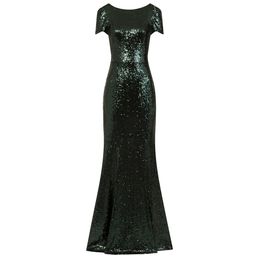 HotSquash Abendkleid Damen Gr&ouml;&szlig;e 36 gr&uuml;n Winterkleid