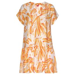 s.Oliver Kleid Damen Gr&ouml;&szlig;e 44 beige / gelb / dunkelpink