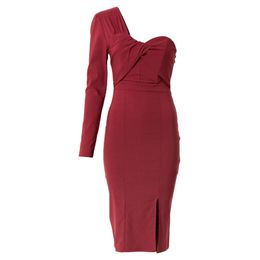 Lipsy Kleid Damen Gr&ouml;&szlig;e 42 rubinrot