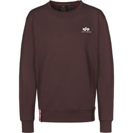 Alpha Industries Sweatshirt male size L Brown / White