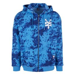 Zoo York Sweatjacke Herren Gr&ouml;&szlig;e L azur / dunkelblau / wei&szlig;