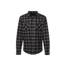 Vintage Industries Hemd 'Harley' Herren Gr&ouml;&szlig;e L stone / schwarz