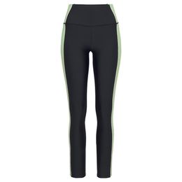 active by Lascana Lascana Active Sporthose Damen Gr&ouml;&szlig;e XL gr&uuml;n / schwarz