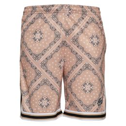 Karl Kani Shorts Herren Gr&ouml;&szlig;e 34 sand / schwarz / wei&szlig;