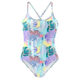 Venice Beach Badeanzug Damen Gr&ouml;&szlig;e XL neonblau / gelb / petrol / lavendel