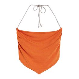 Bershka Top Damen Gr&ouml;&szlig;e XS dunkelorange