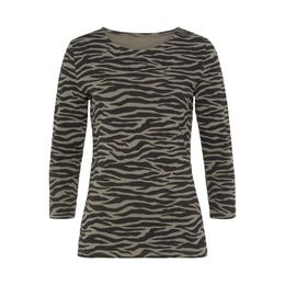 Lascana Shirt Damen Gr&ouml;&szlig;e XS khaki / schwarz