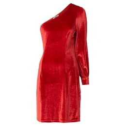 Nafnaf Naf Naf Kleid Damen Gr&ouml;&szlig;e 34 cranberry Winterkleid