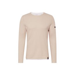 Key Largo Shirt 'STEFANO' Herren Gr&ouml;&szlig;e L dunkelbeige / schwarz / wei&szlig;