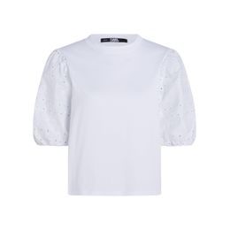K by KARL LAGERFELD Karl Lagerfeld Bluse 'Lace' Damen Gr&ouml;&szlig;e XS wei&szlig;