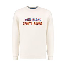 Shiwi Sweatshirt female size L Azure / Orange / Dark red / White