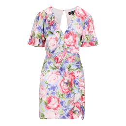 Dorothy Perkins Kleid Damen Gr&ouml;&szlig;e 40 pastellblau / gr&uuml;n / lila / rosa Winterkleid
