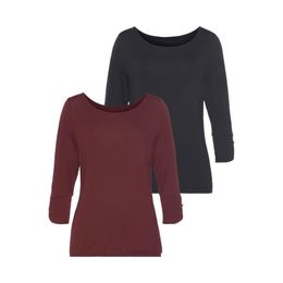 VIVANCE by LASCANA Shirt female size XXL/XXXL Navy / Wine red
