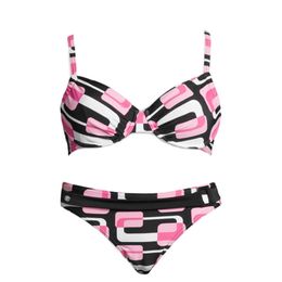 Kangaroos B&uuml;gel-Bikini Damen Gr&ouml;&szlig;e S rosa / schwarz
