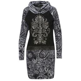 Koroshi Kleid Damen Gr&ouml;&szlig;e 44 schwarz / wei&szlig; Sommerkleid