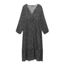 Pull&Bear Pull&bear Kleid Damen Gr&ouml;&szlig;e 40 oliv / schwarz / wei&szlig; Winterkleid