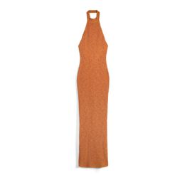 Bershka Kleid Damen Gr&ouml;&szlig;e XS orange / silber
