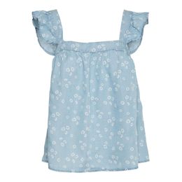 V&eacute;ro Moda Vero Moda Blusentop 'Harper' Damen Gr&ouml;&szlig;e S rauchblau / wei&szlig;