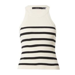 V&eacute;ro Moda Vero Moda Sticktop 'VMSABA' Damen Gr&ouml;&szlig;e L beige / schwarz