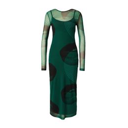 About You X Chiara Biasi Kleid 'Toni' Damen Gr&ouml;&szlig;e 42 pueblo / jade / dunkelgr&uuml;n / schwarz Sommerkleid