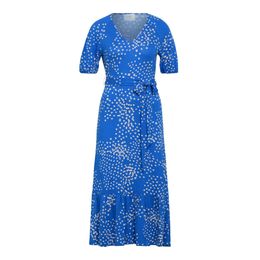 Wallis Petite Kleid Damen Gr&ouml;&szlig;e 44 royalblau / naturwei&szlig; Winterkleid