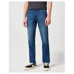 Stretch-Jeans Wrangler "Greensboro" Gr. 46, Länge 34, blau (blue arcade) Herren Jeans Regular Straight fit