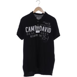 CAMP DAVID Herren Poloshirt, schwarz, Gr. 54