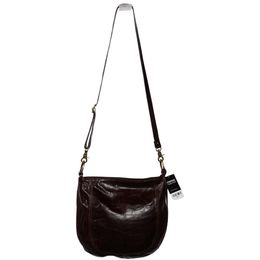 Abro Damen Handtasche, braun, Gr.