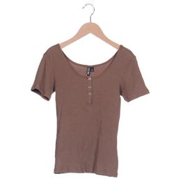 Pieces Damen T-Shirt, braun, Gr. 42