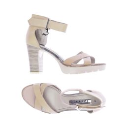 Tamaris Damen Sandale, beige, Gr. 38