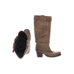 Moma Damen Stiefel, beige, Gr. 35