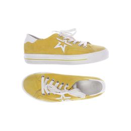 Paul Green Damen Sneakers, gelb, Gr. 4