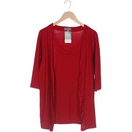 Ulla Popken Damen Langarmshirt, rot, Gr. 42