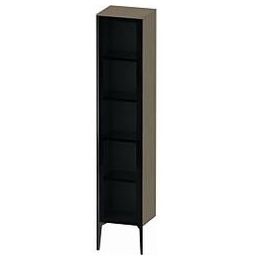 Duravit XViu Hochschrank XV1375RB235 40x36x177cm, Glastür, schwarz matt, Tür rechts, Eiche terra