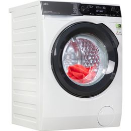 A (A bis G) AEG Waschmaschine "LR8E75490" Waschmaschinen PowerClean - Fleckenentfernung in 59 Min. bei nur 30 C & Wifi weiß Frontlader