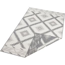 Teppich NORTHRUGS "Malibu" Teppiche Gr. B/L: 200 cm x 290 cm, 5 mm, 1 St., grau In-& Outdoor, Wetterfest, Balkon, Garten, Wohnzimmer, Wasserfest