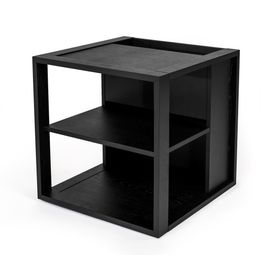 Couchtisch WOODMAN "Cube" Tische Gr. B/H/T: 50 cm x 50 cm x 50 cm, schwarz Holzfurnier aus Eiche